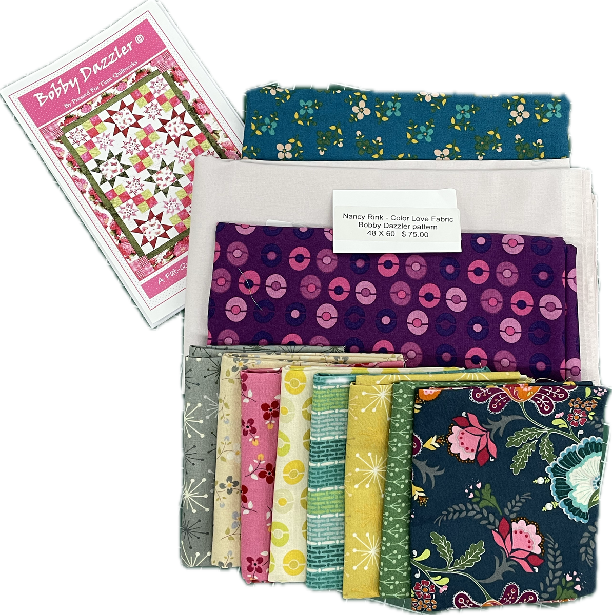 Nancy Rink - Color Love Fabric - Bobby Dazzler Kit – Lake Area Quilts