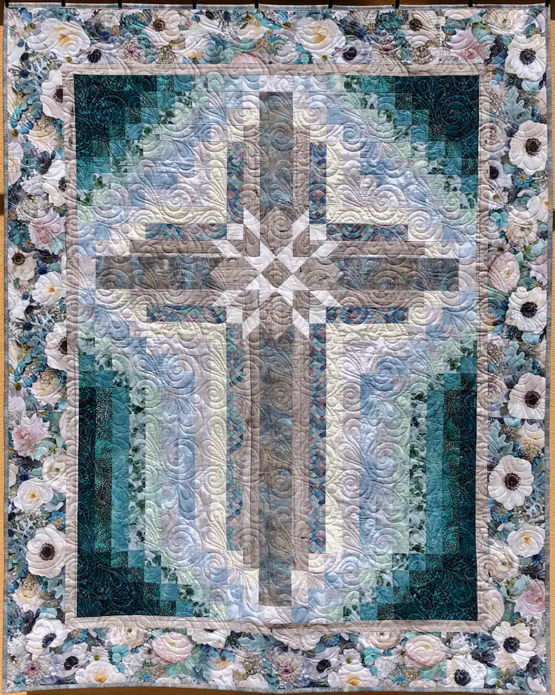 Farmhouse Cross - wall hanging 46 X 60 pattern by Quilt Fox Design ...