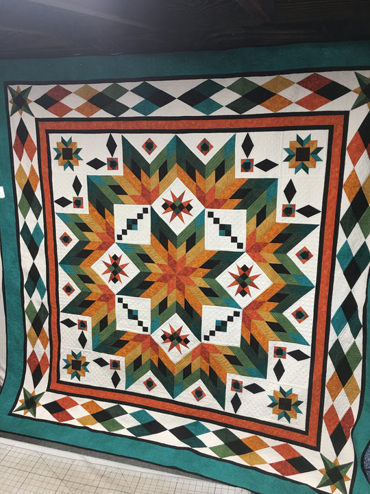 Texas Taos 102 X 102 kit includes fabric, binding & pattern. – Lake ...